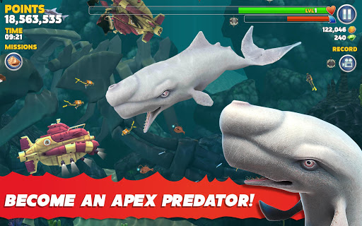 เล่น Hungry Shark Evolution บน PC และ Mac ด้วย Bluestacks Android Emulator