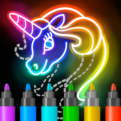 Download Learn to Draw Glow Cartoon on PC with BlueStacks